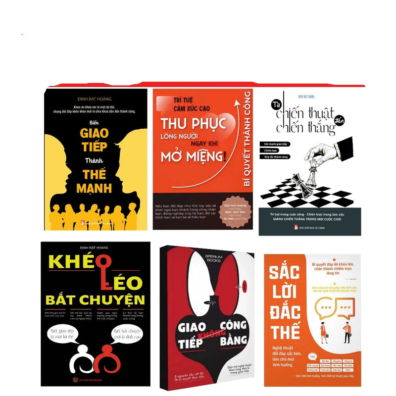 Combo 6 Cuốn: Giao tiếp không công bằng, sắc lời đắc thế, thu phục lòn ...